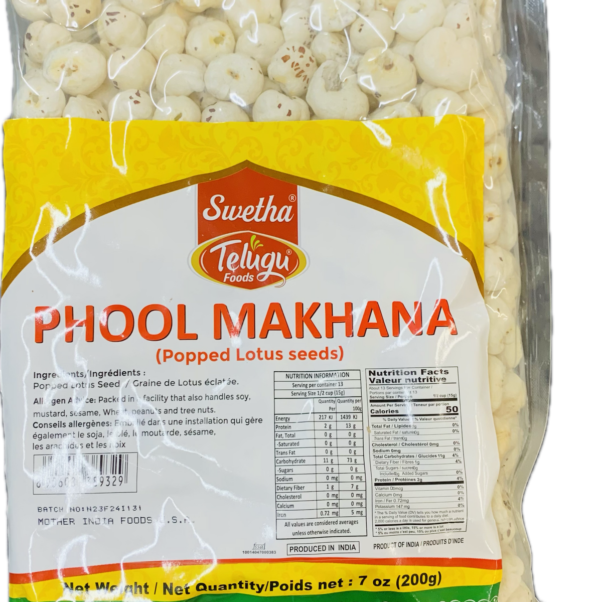 Telugu Phool Makhana 200g – Maurya Grocery