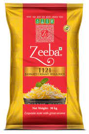 Zeeba 1121 Creamy Sella Basmati Rice 10 lb – Maurya Grocery