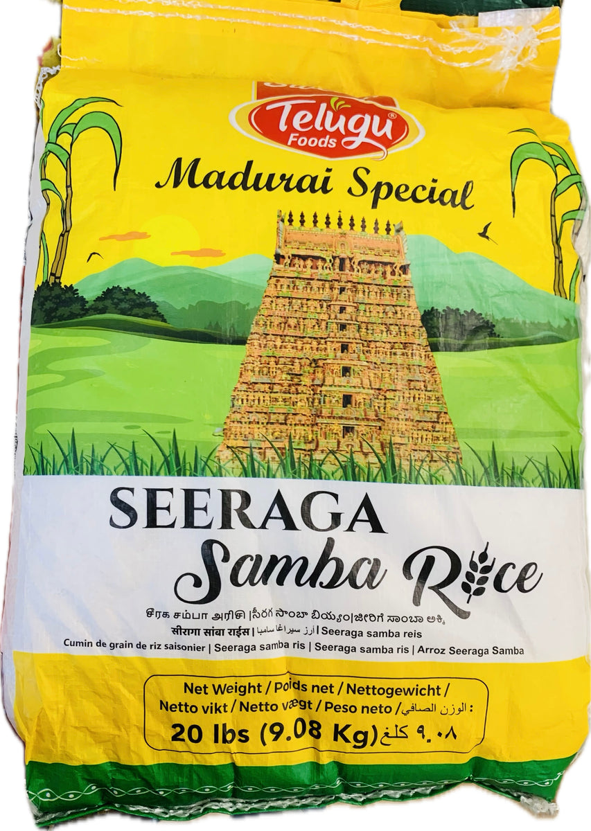 Telugu Seeraga Samba Rice 20 lb – Maurya Grocery