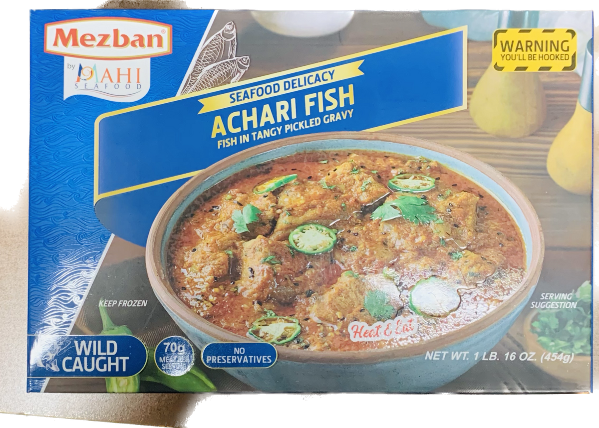 Mezeban Frozen Achari Fish Curry 454g – Maurya Grocery