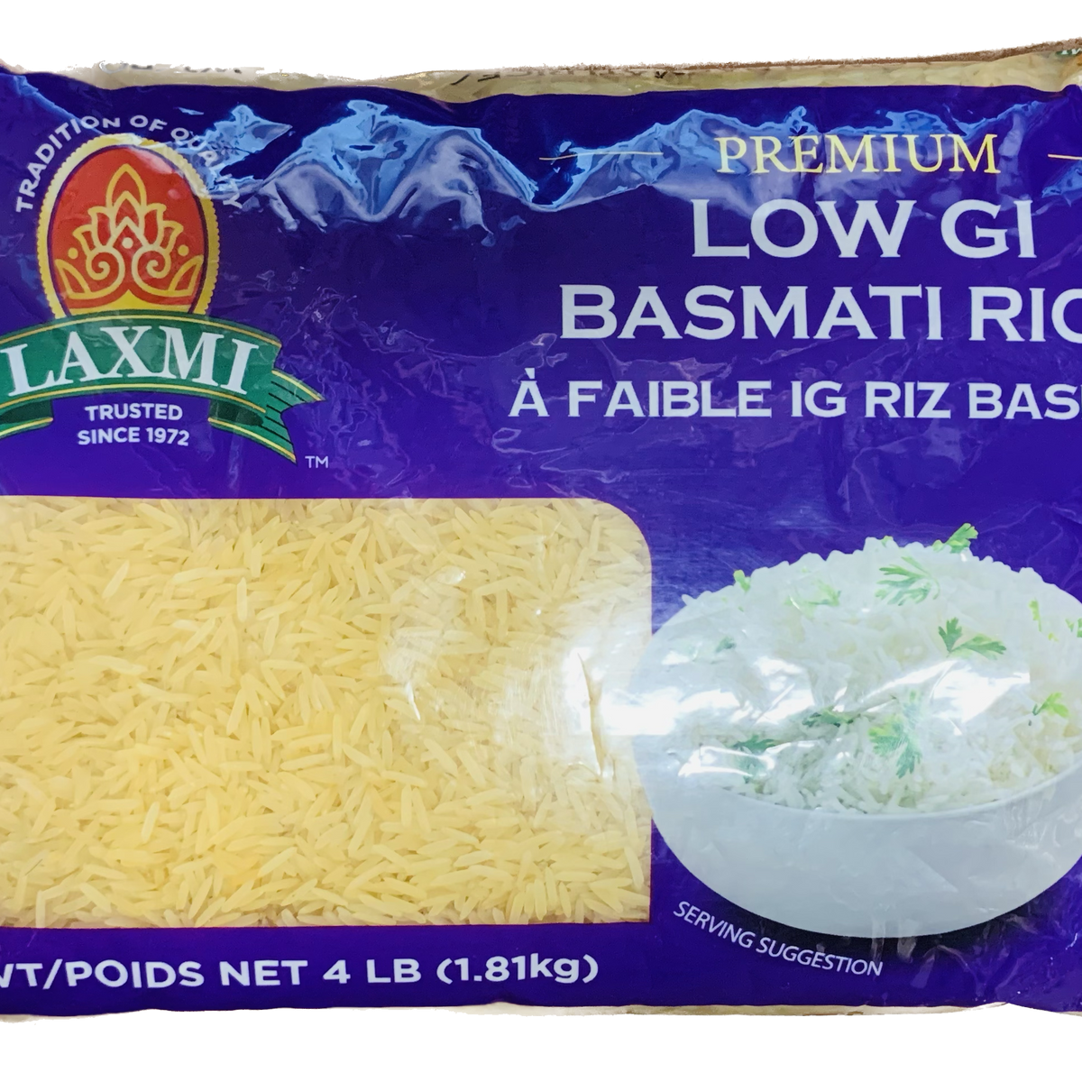 Laxmi LOW GI Basmati Rice 4lb – Maurya Grocery